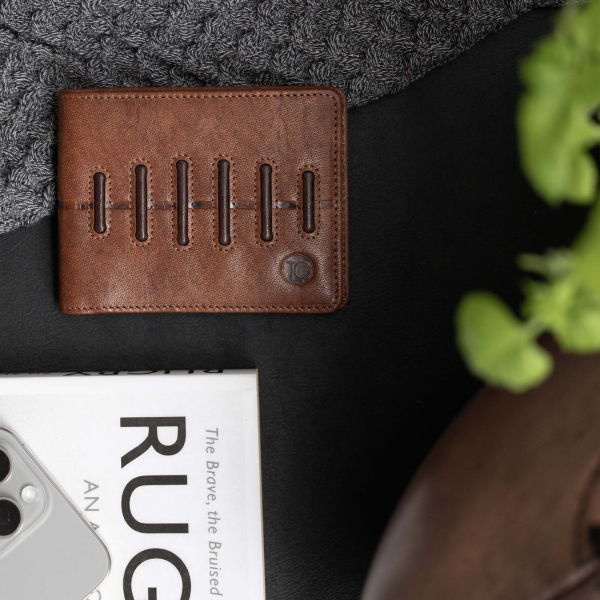 The Try – Rugby Leather Bifold Wallet | Lace Detailing, RFID, Perfect ...